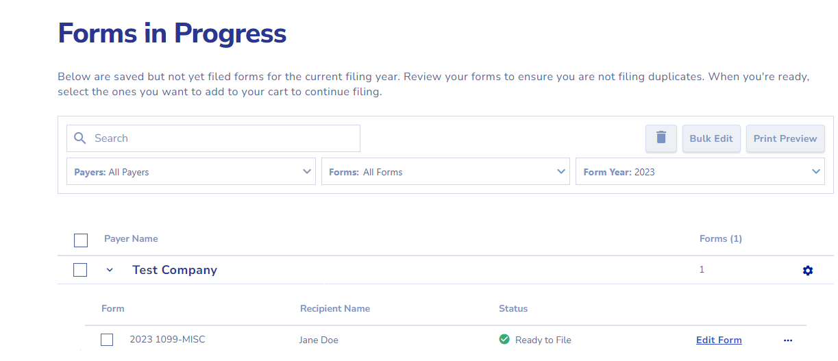 How to Submit Forms In Progress (uploaded to e-file site but not yet processed) – CUSTSUPP