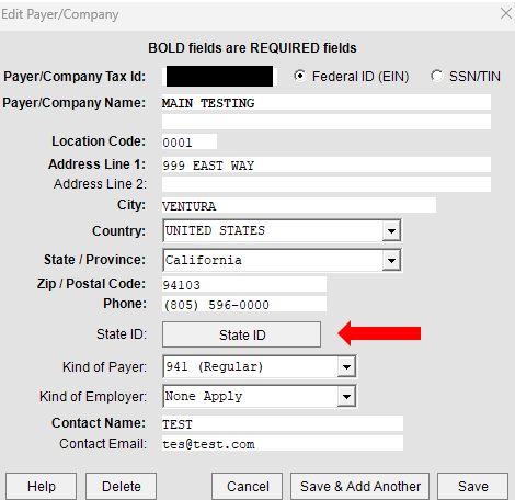 How to Create Payers & Enter State ID – CUSTSUPP