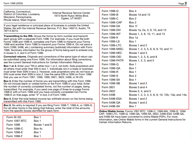 How to Print 1096 Form & What is Report to IRS – CUSTSUPP